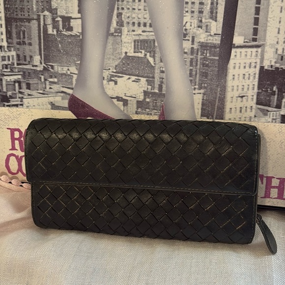 Bottega Veneta | Bags | Bottega Veneta Nappa Metallic Continental Flap ...